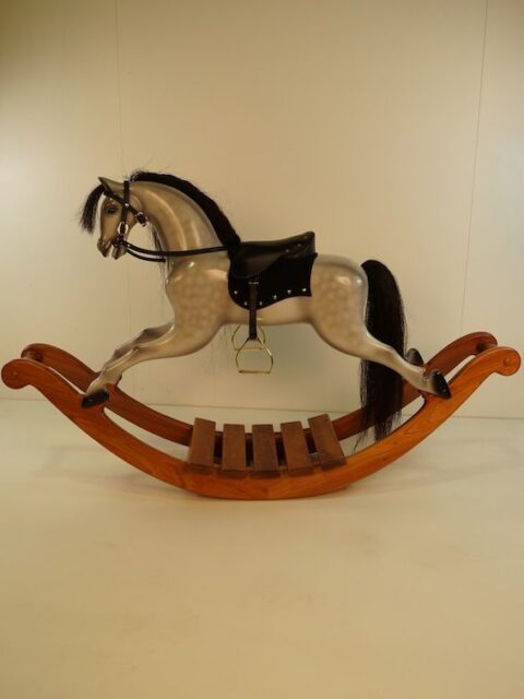 Grey Bow Rocker - Rocking Horses | The Woodcarvers Haven