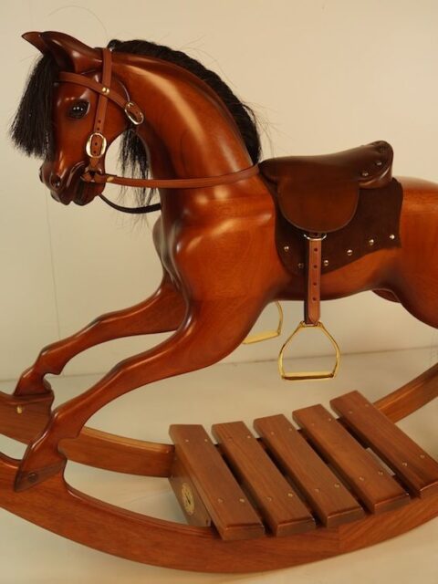 Mahogany Bow Rocker - The Woodcarvers Haven